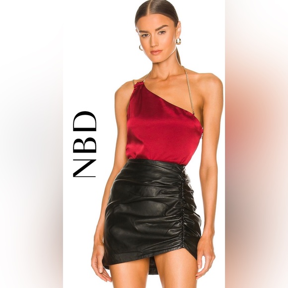 NBD | Tops | Revolve Nbd Aldis Bodysuit In Burgundy | Poshmark